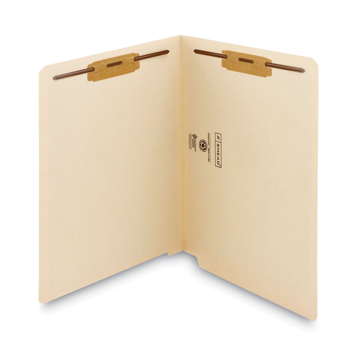 End Tab Fastener Folders with Reinforced Straight Tabs, 11-pt Manila ...